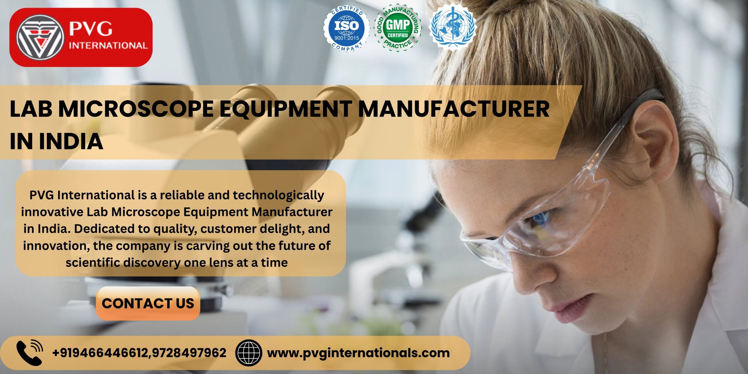 Top Lab Microscope Equipment Manufacturer in India – PVG International